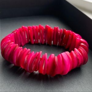 Jewelry | Vintage Unique Purple Pink Shell Bracelet | Poshmark